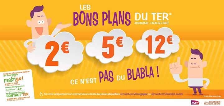 Billet de train à 2€ : un bon plan TER pour voyager en Bourgogne!